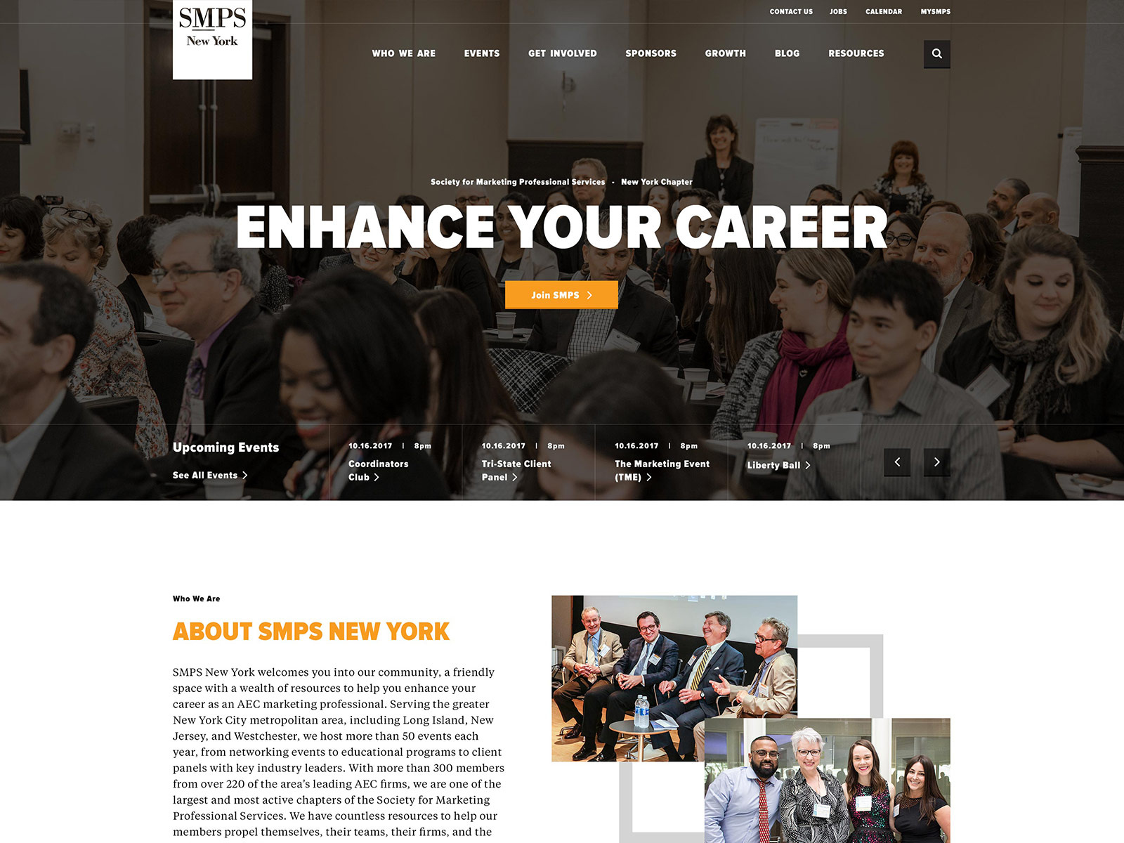 SMPS New York Website by Lou Stuber on Dribbble