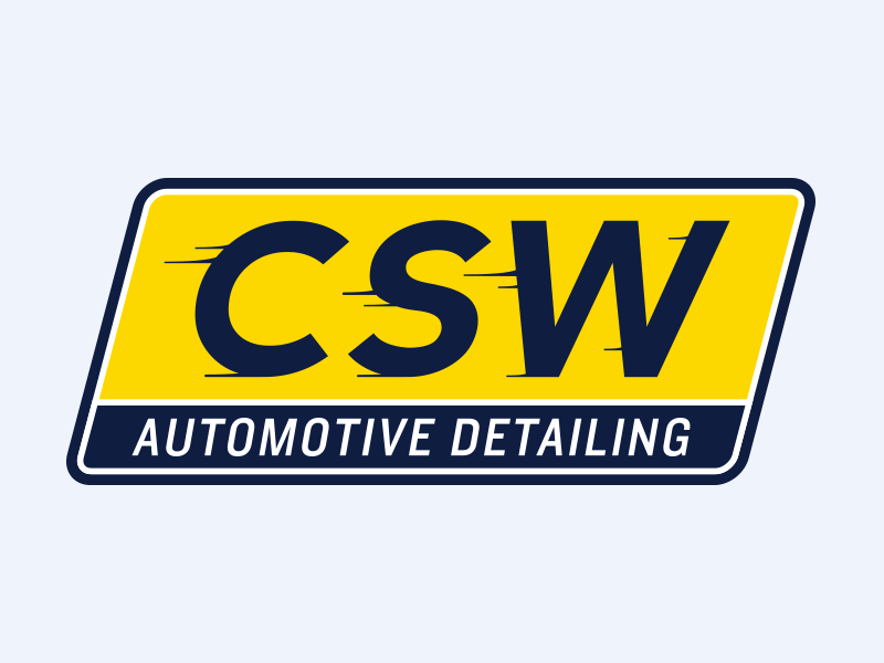 CSW Automotive Detailing Logo by Lou Stuber on Dribbble