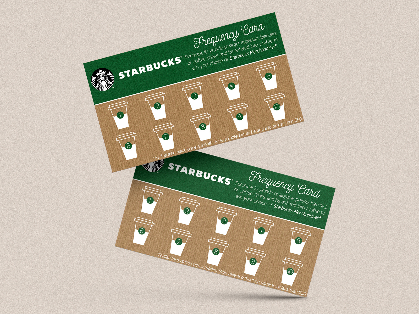 Starbucks Punch Card by Lindsey Roehrig on Dribbble