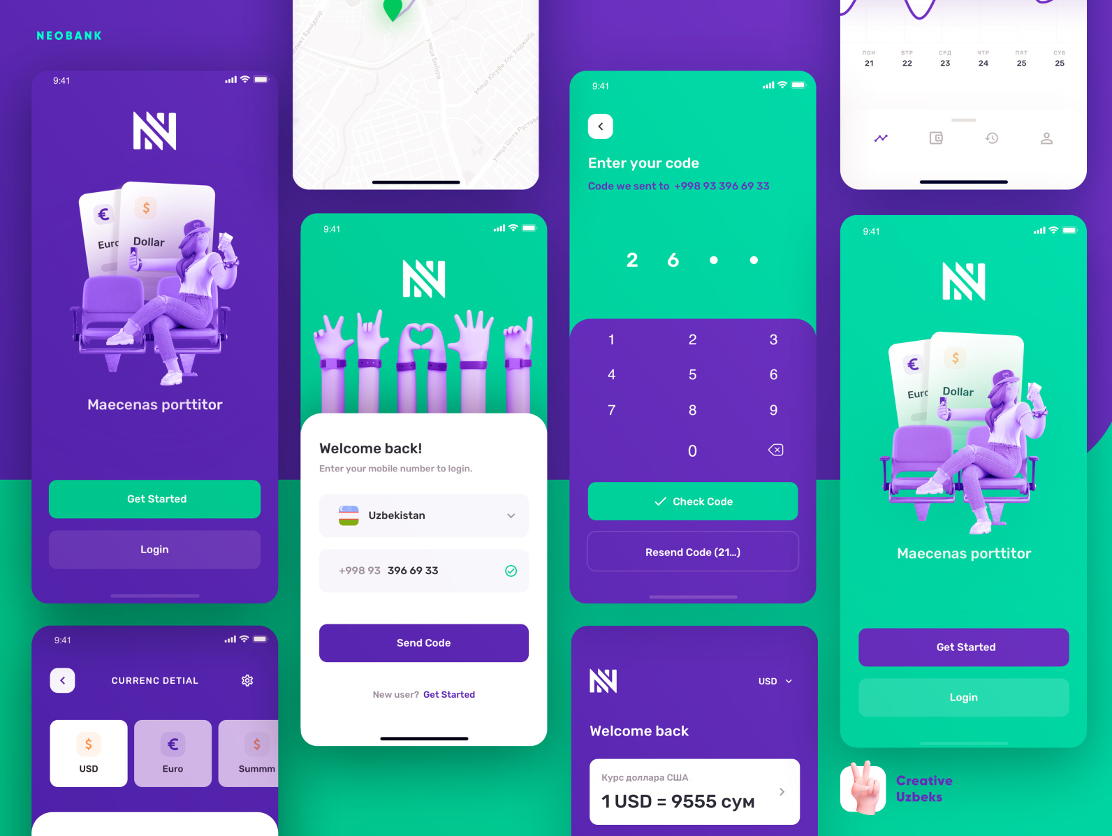 NeoBank | ATM Finder by Creative Uzbek on Dribbble