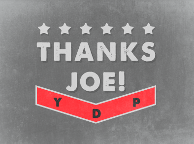 Thanks Joe! by Dan Otis on Dribbble