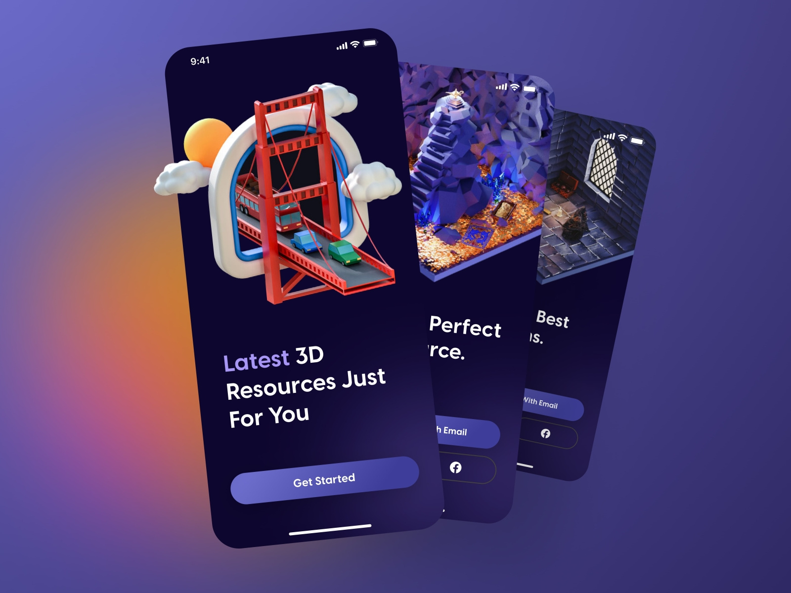 Design Resource / Onboarding screens by Sarthak Tiwari on Dribbble