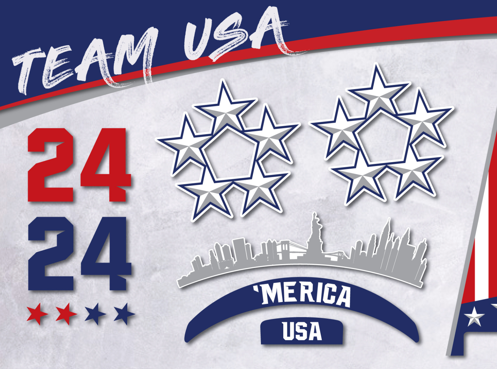 TEAM USA FOOTBALL DECALS by Jerimiah Rapada on Dribbble