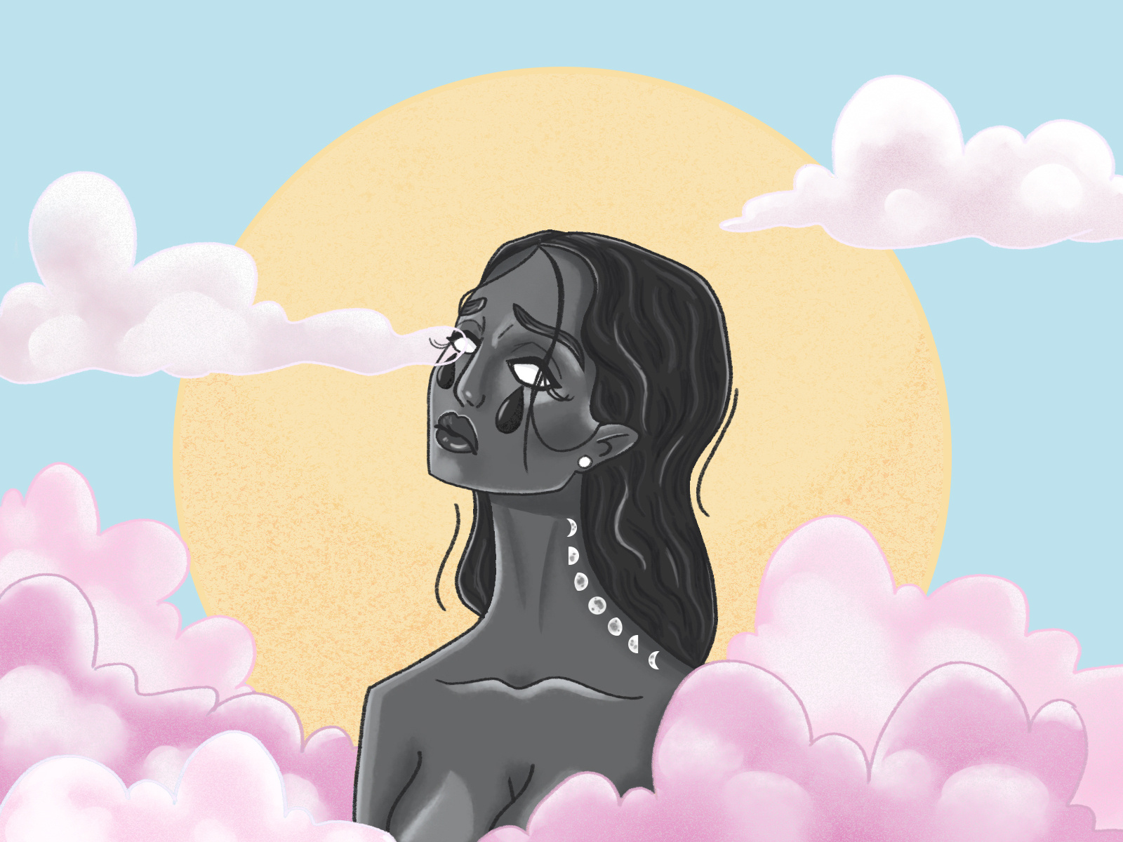 Moon child by Alexandra C. on Dribbble