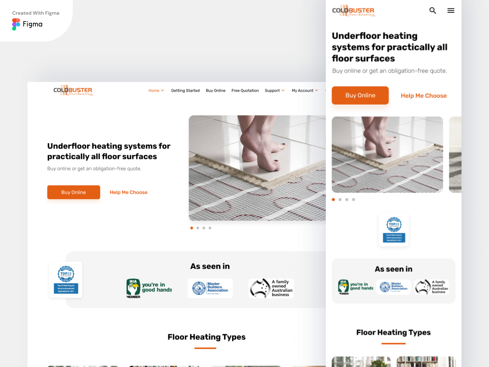 Web App - Floor Heating Web App by Halo Abdur on Dribbble