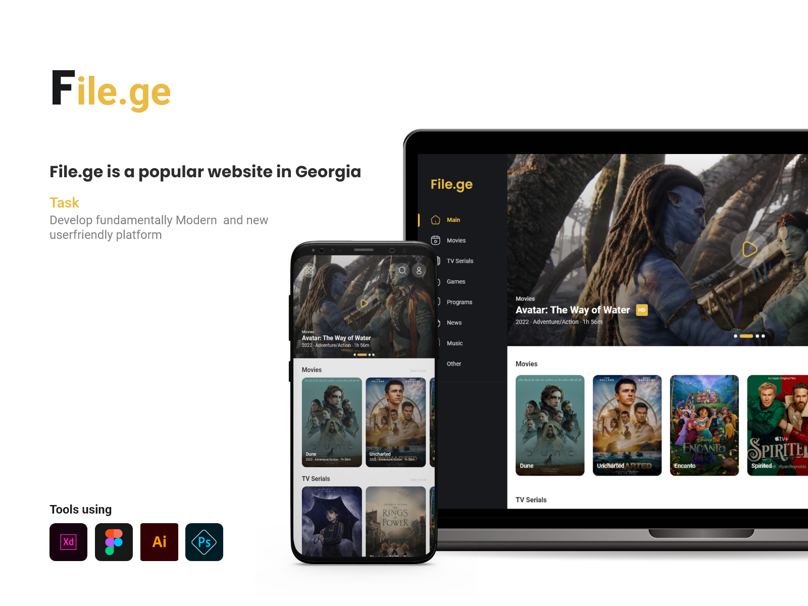 File.ge Redesign by Nege on Dribbble