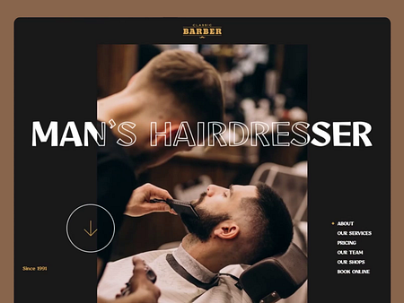 Barber Website designs, themes, templates and downloadable graphic ...