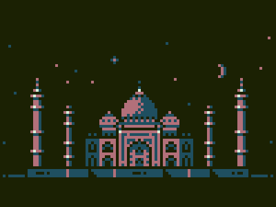 Taj Mahal by Miguel Sánchez (PixelArtM) on Dribbble