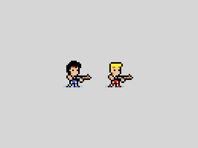 Contra by Miguel Sánchez (PixelArtM) on Dribbble