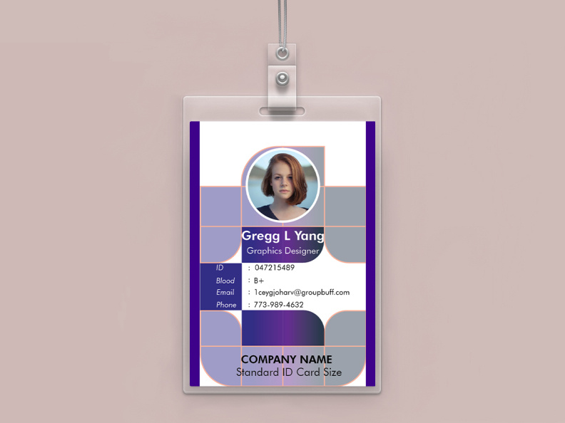 Beautiful, visually appealing identity card design. by tania43289 on ...
