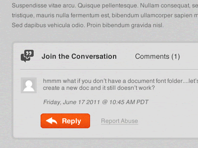 A Little Diddy...(comments) by Joel Beukelman on Dribbble