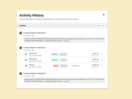 Browse thousands of Activity History UI images for design inspiration ...