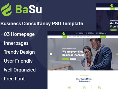 Basu - Business Consulting PSD Template by Designing Future on Dribbble