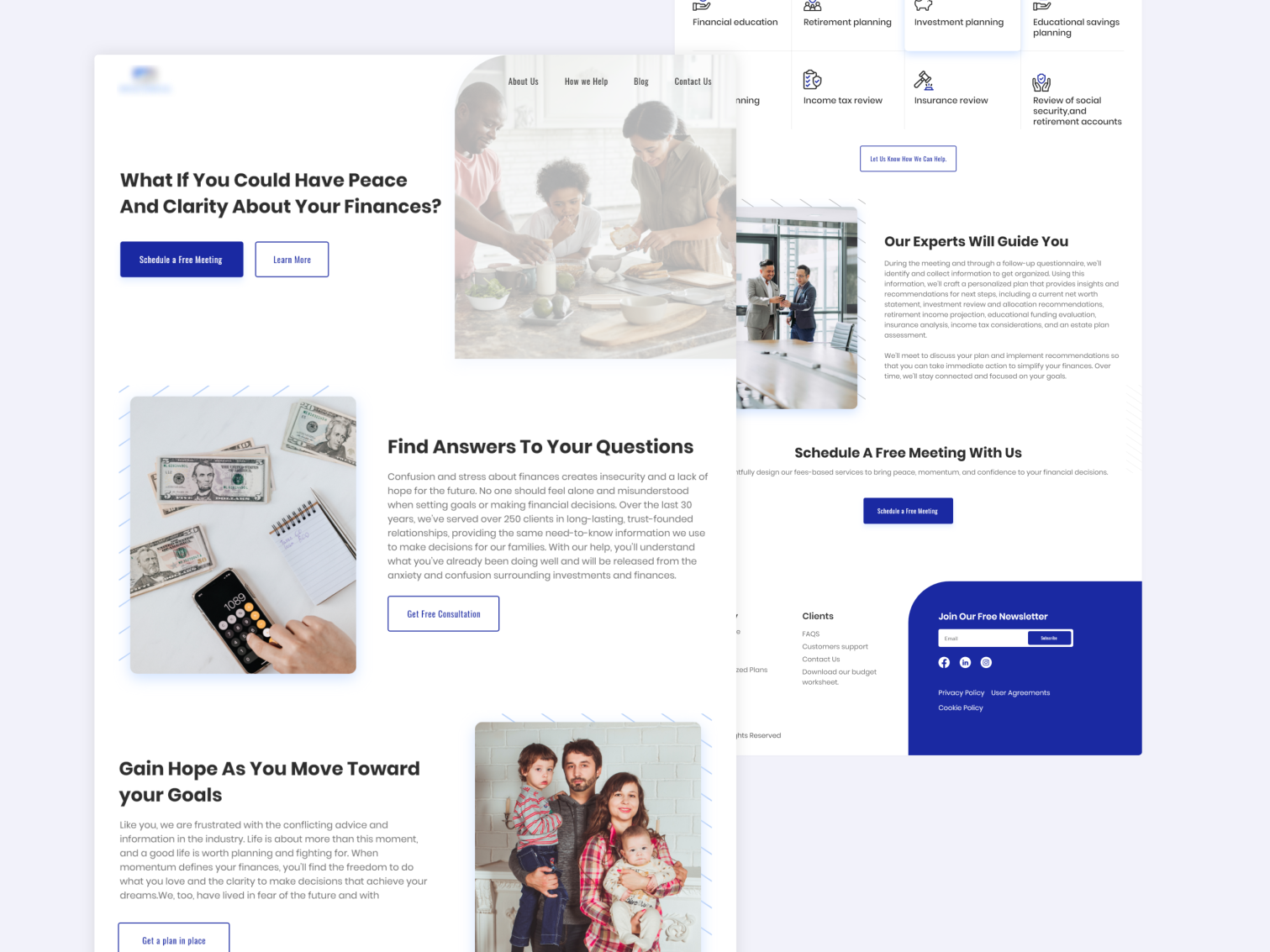 Financial Services Website Design by Muhammad Anas Jawaid on Dribbble