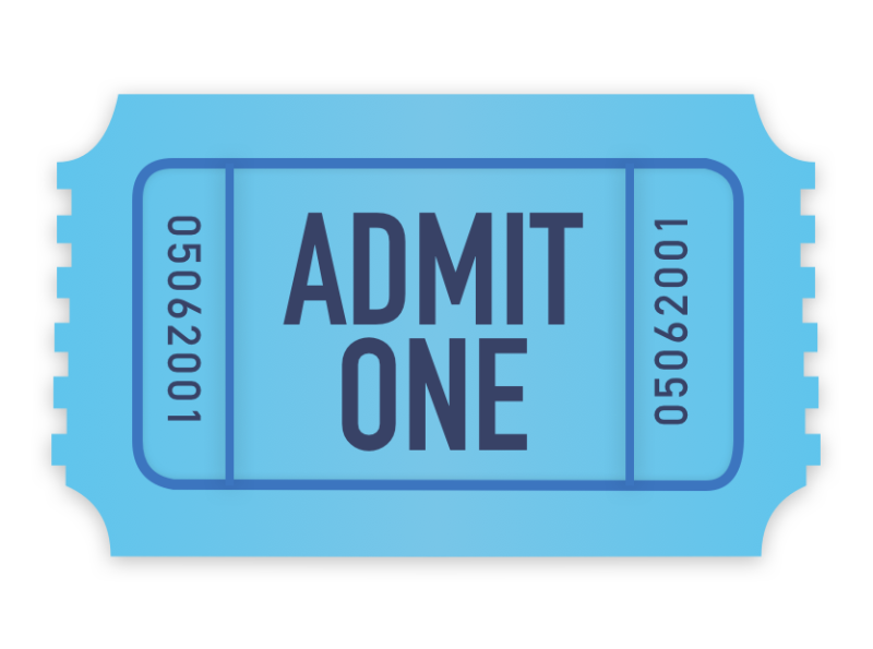 Blue Ticket Emoji by Sabesh Bharathi on Dribbble