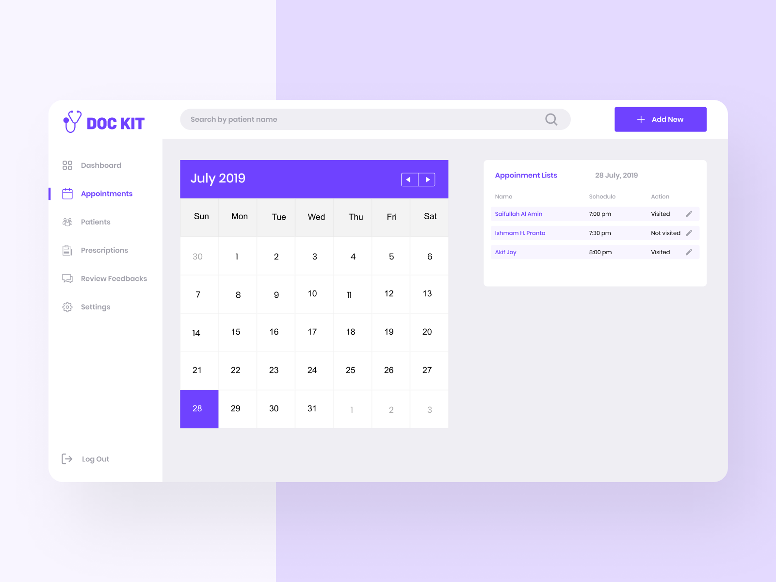 Doc Kit — Appointments 📝 by Rakibul H. Rocky on Dribbble
