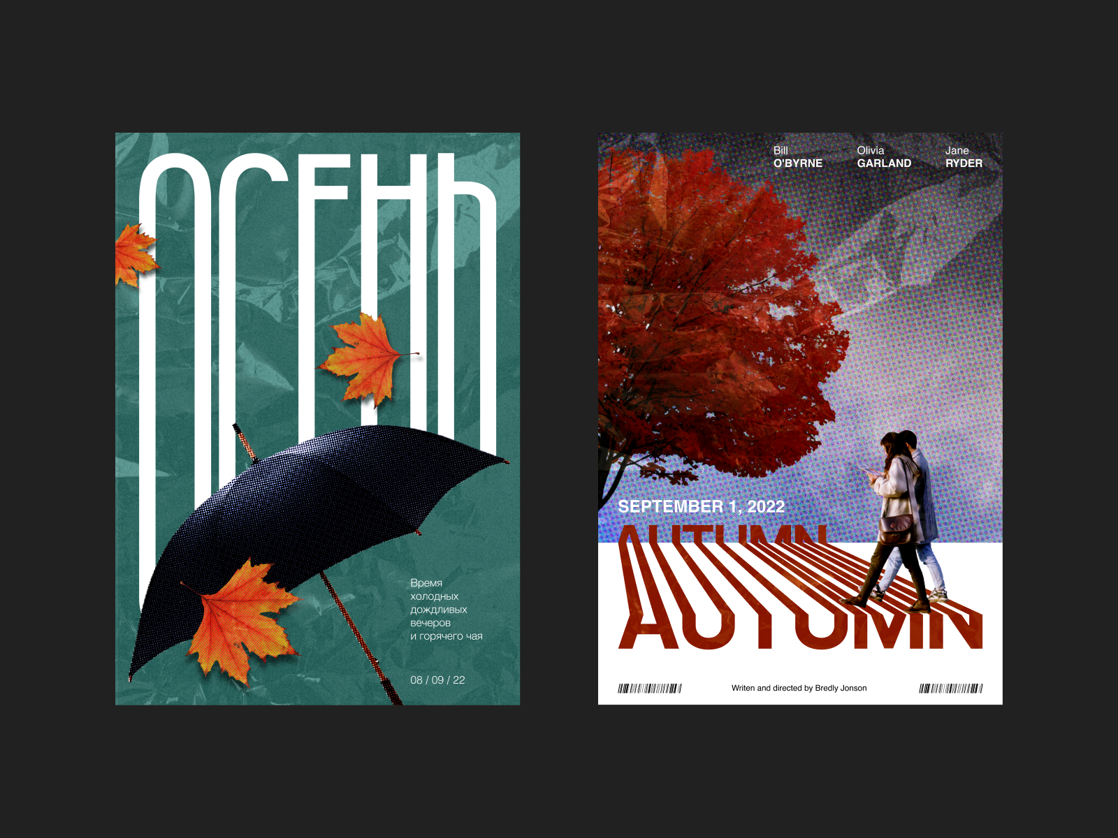 Autumn posters by Teodorovich Marina on Dribbble
