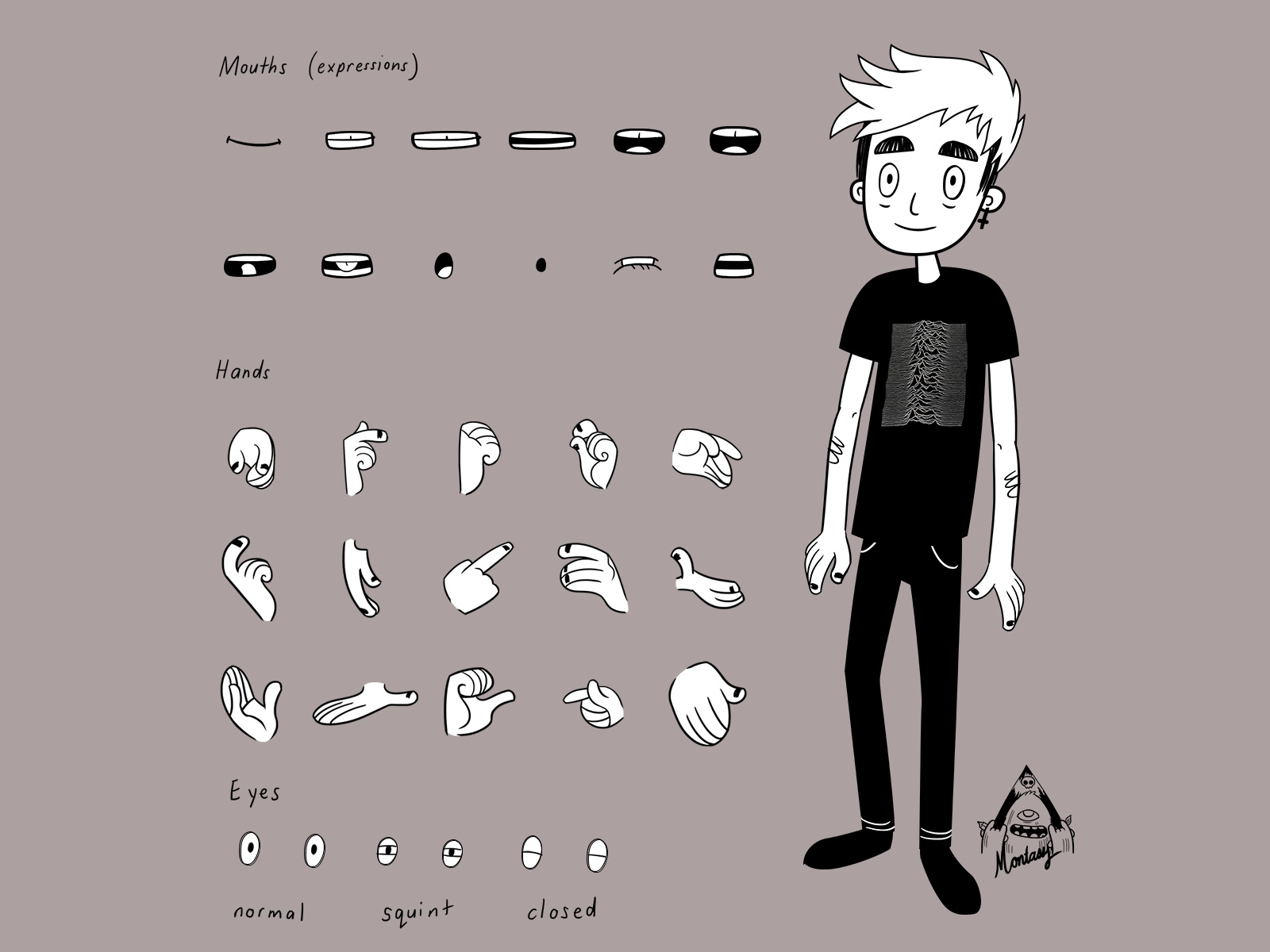 Post Punk Character by Natassja Velociraptor on Dribbble