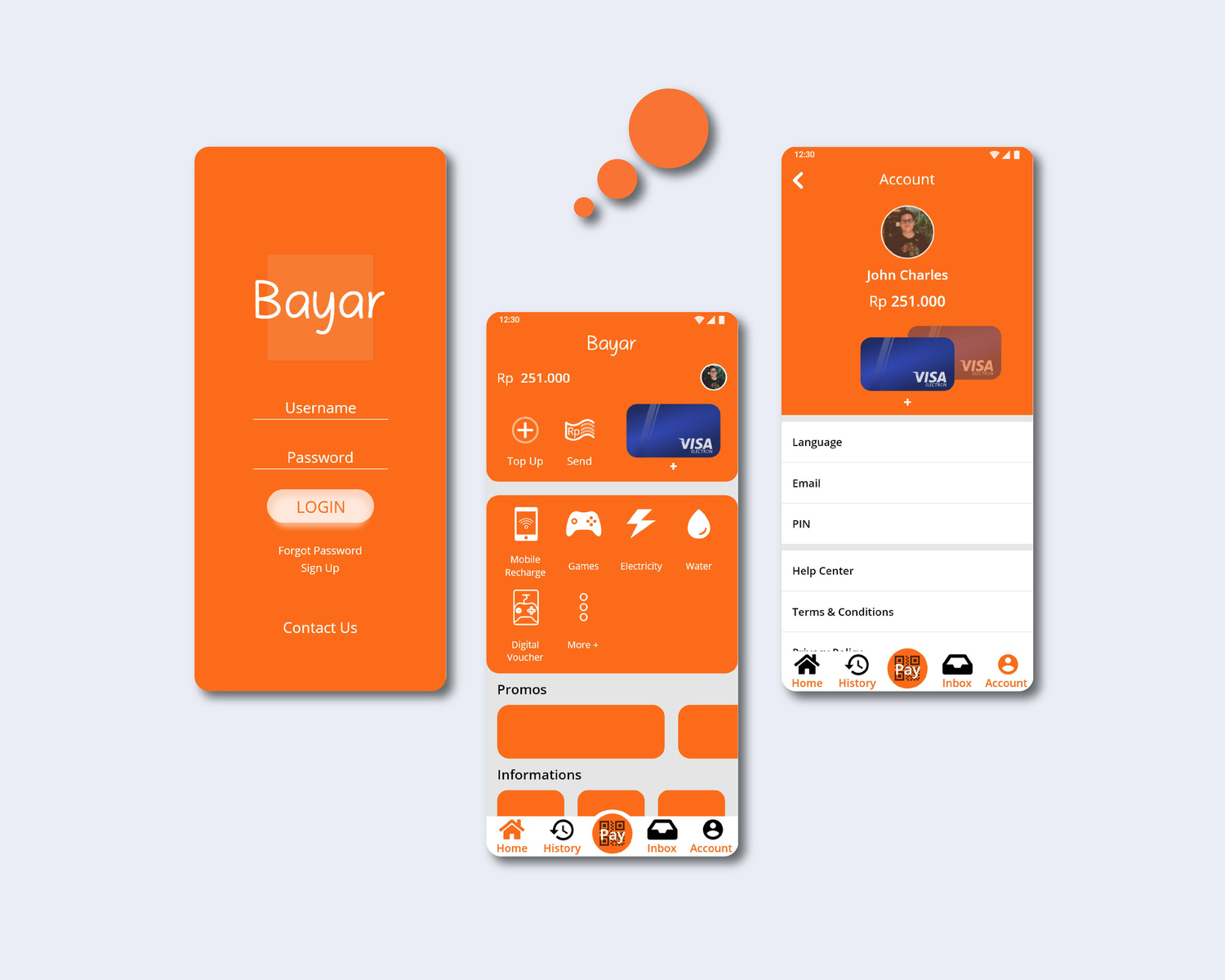 Bayar - Payment App by Bondan Wicaksono on Dribbble
