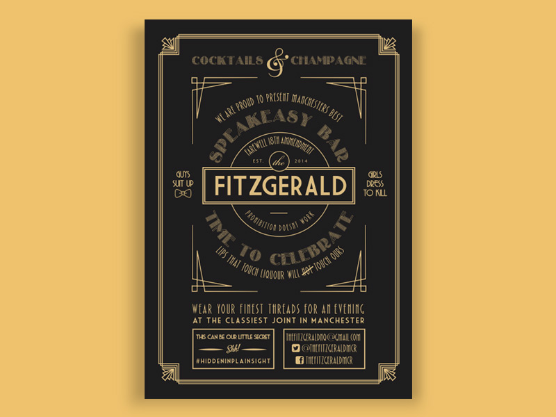 The Fitzgerald Speakeasy Bar by James Knipe on Dribbble