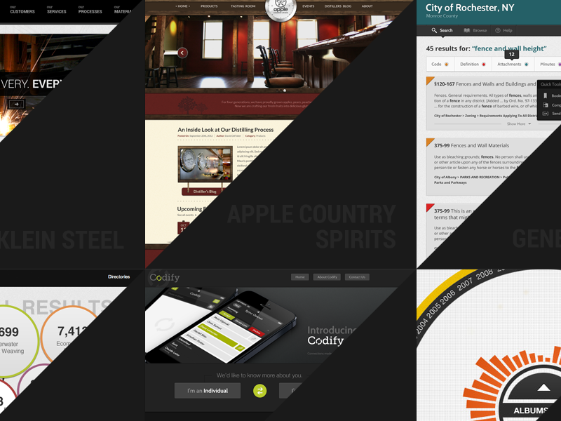 Work Section by Matt Olpinski on Dribbble