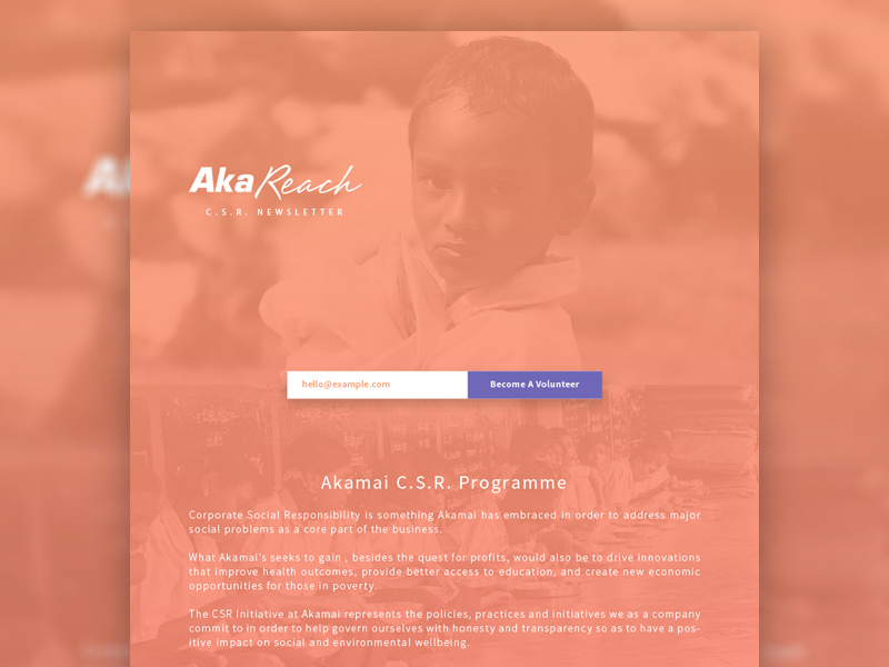 CSR Newsletter by Adip Nayak on Dribbble