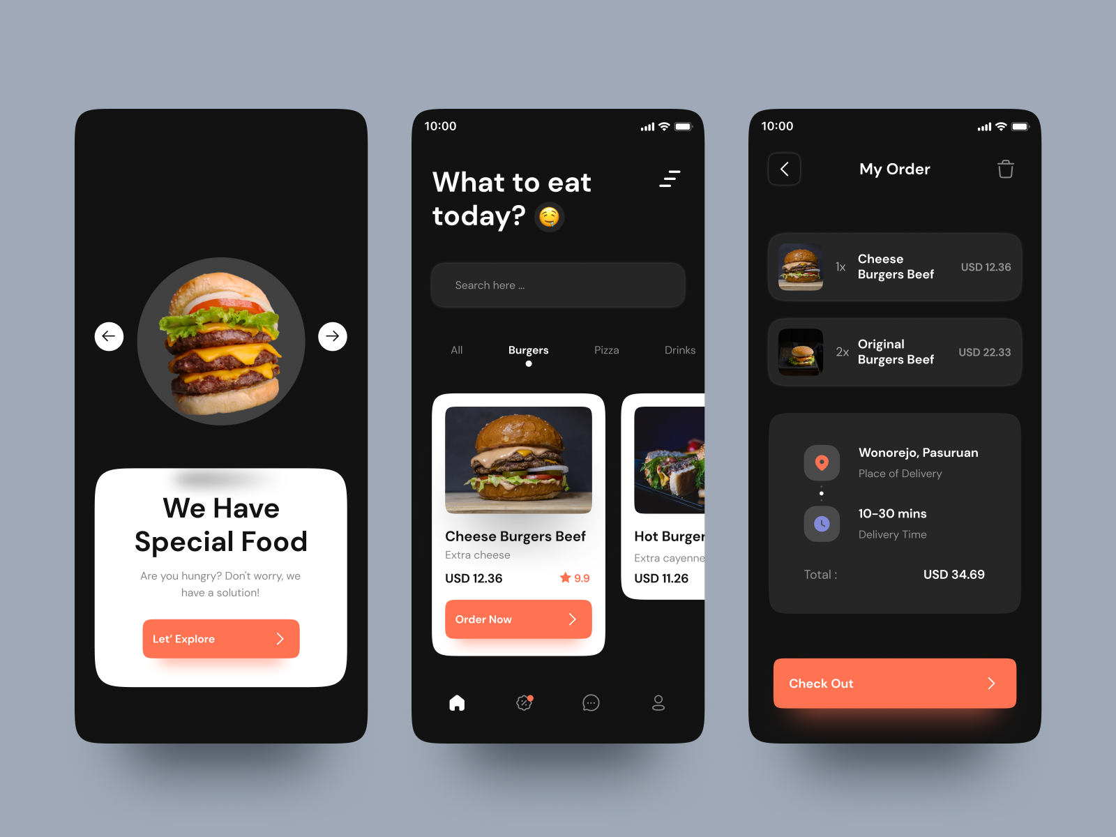 Fast Food - Order Food App by Faris🤘 for 10am Studio on Dribbble