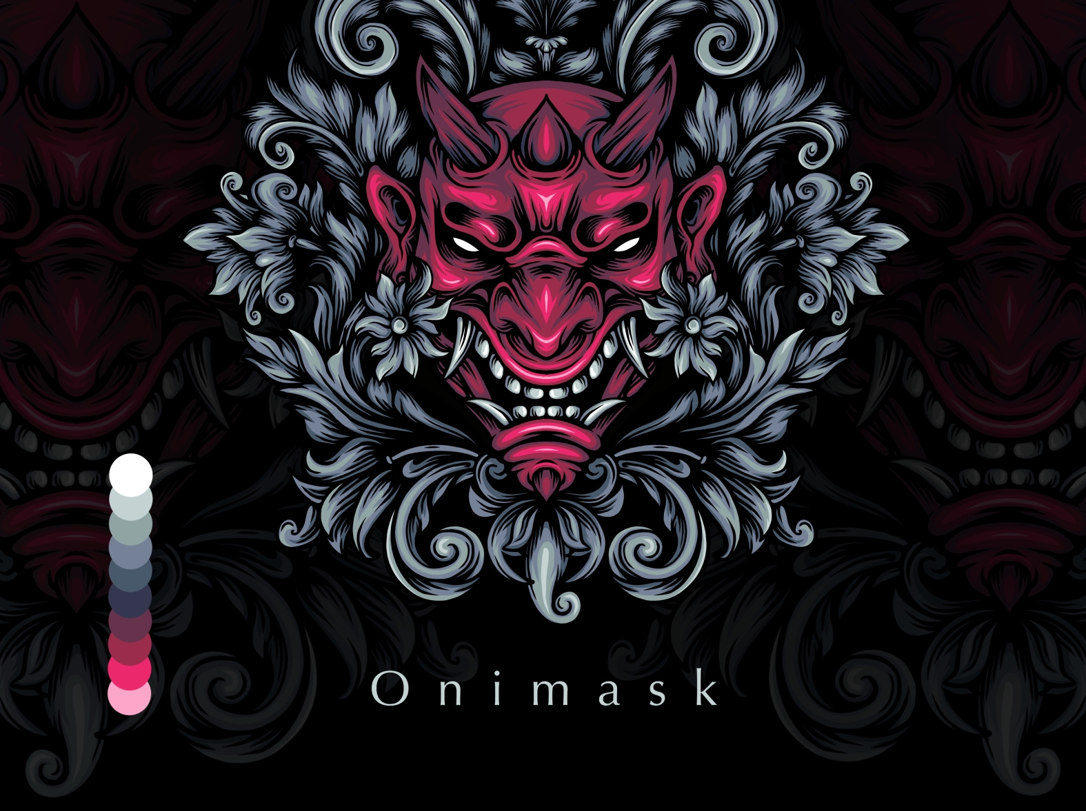 Oni Mask Illustration by Abdull H on Dribbble