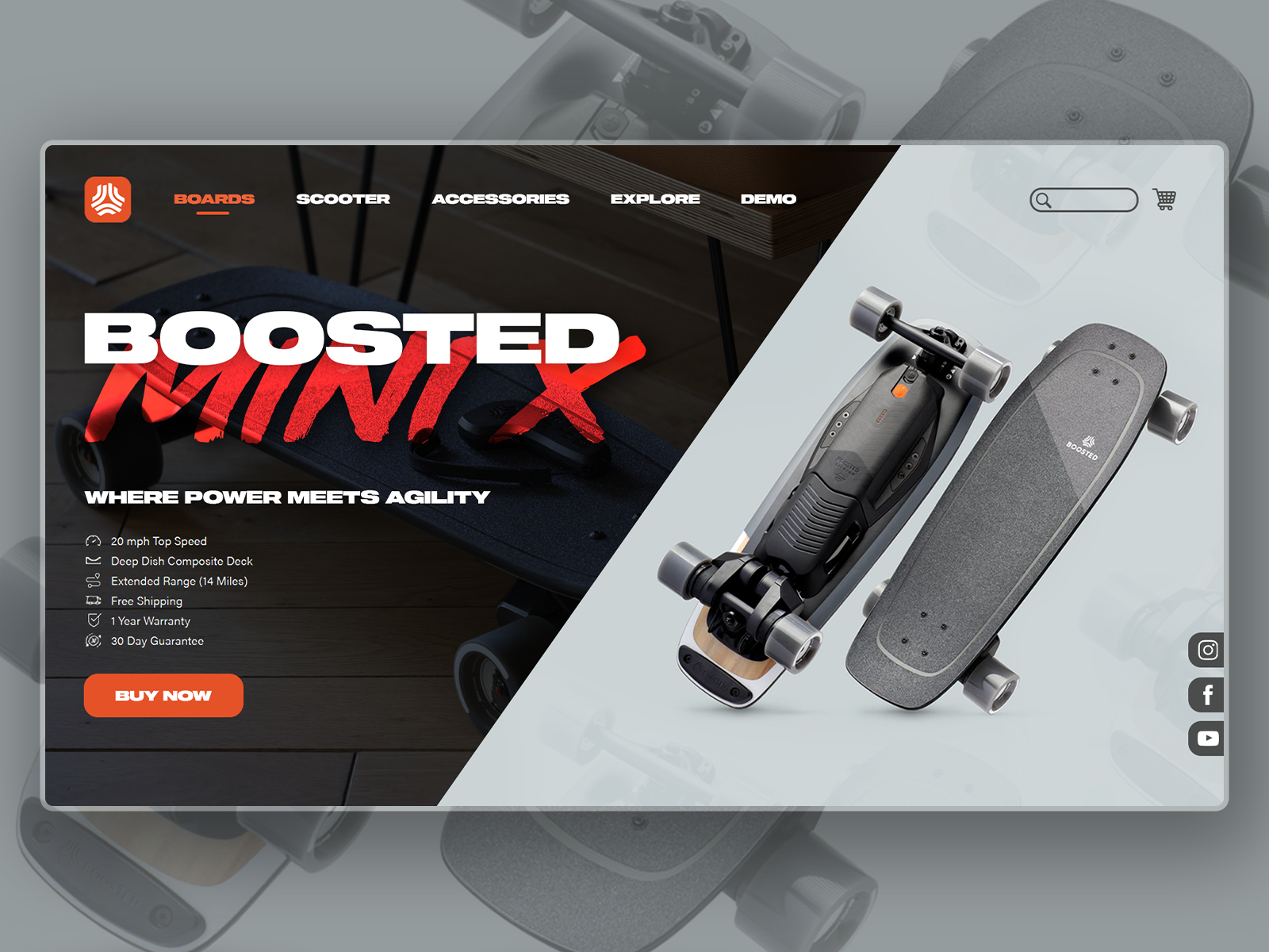 Boosted Boards Web Redesign by Edin Jahic on Dribbble