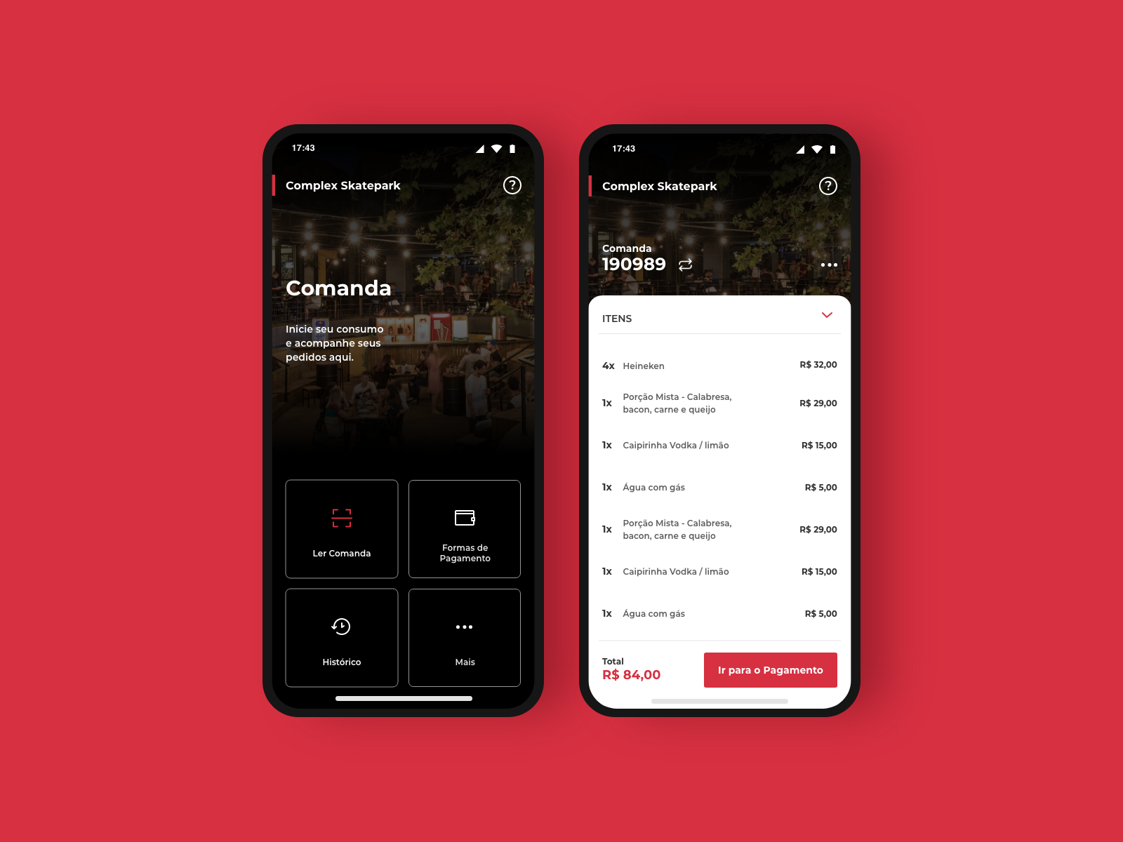 Bar tab payment solution by Charles Moura on Dribbble