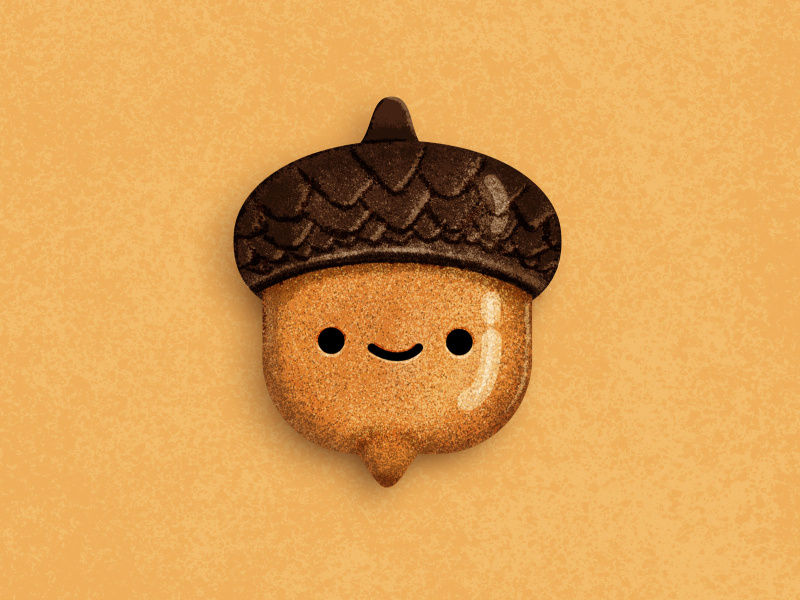 Cute little acorn by vitus studio on Dribbble