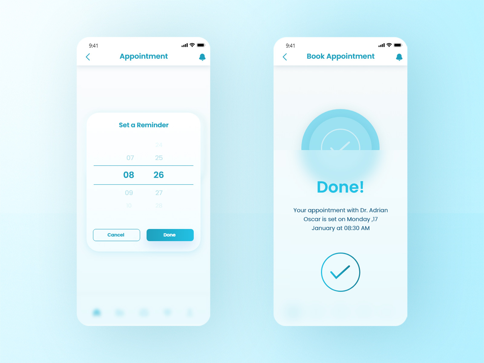 Medical appointment Mobile app by vitus studio on Dribbble