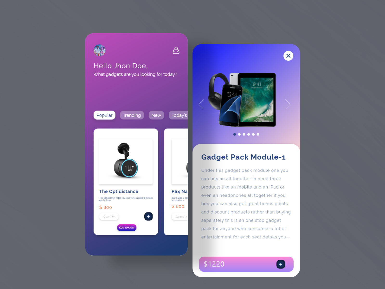 The Gadget Store by UI Maker on Dribbble