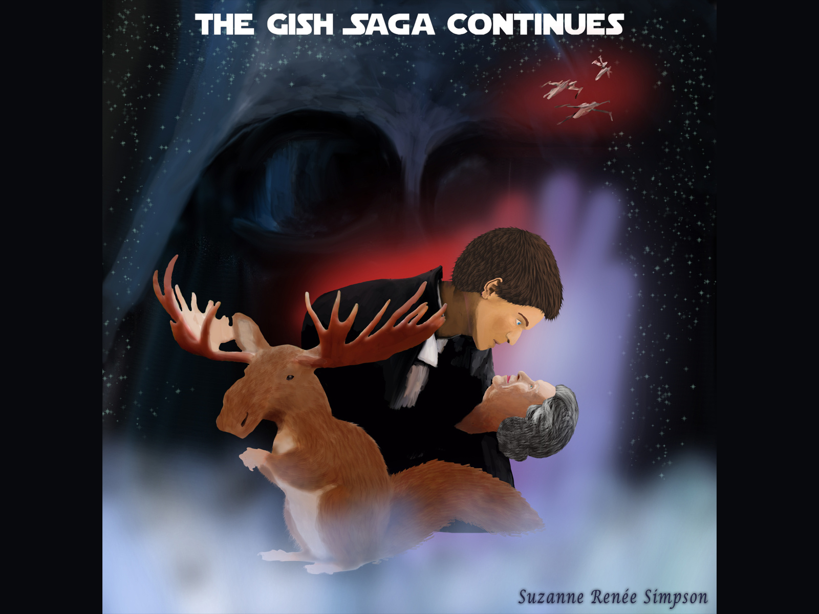 Misha and Queen Empire Strikes Back poster by Suzanne Renée Simpson on ...