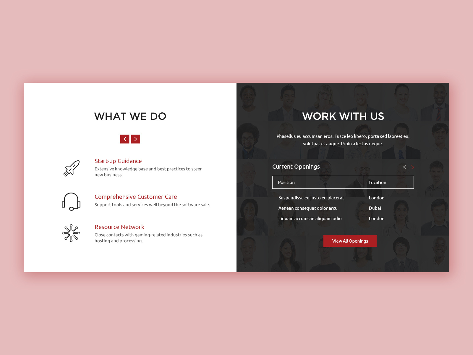 About & Careers Web Section Design by Suraj Shettigar on Dribbble