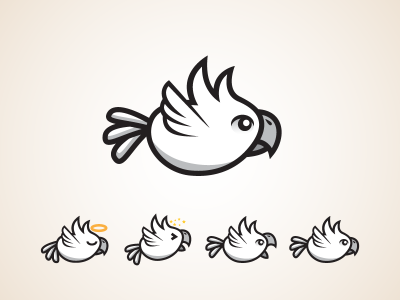 White Parrot Sprite Sheet by bevouliin on Dribbble
