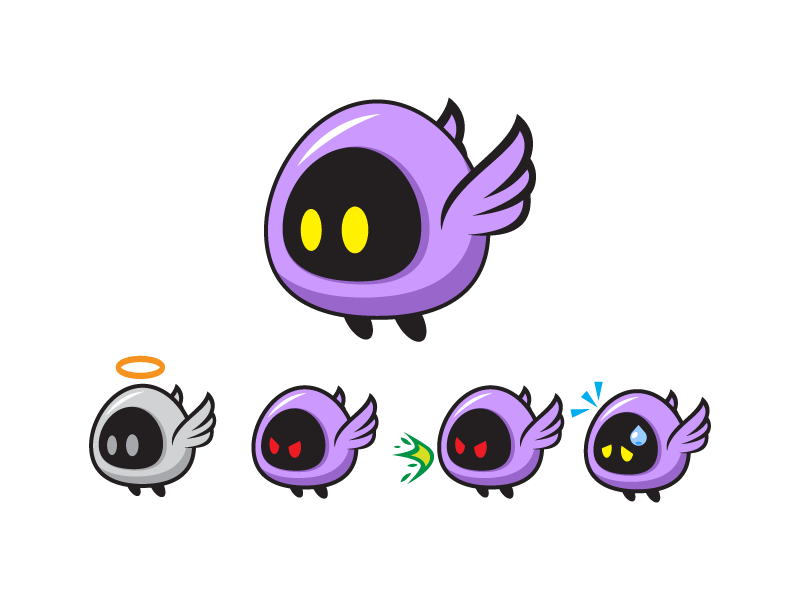Flying Enemy Game Character Sprite Sheet by bevouliin on Dribbble