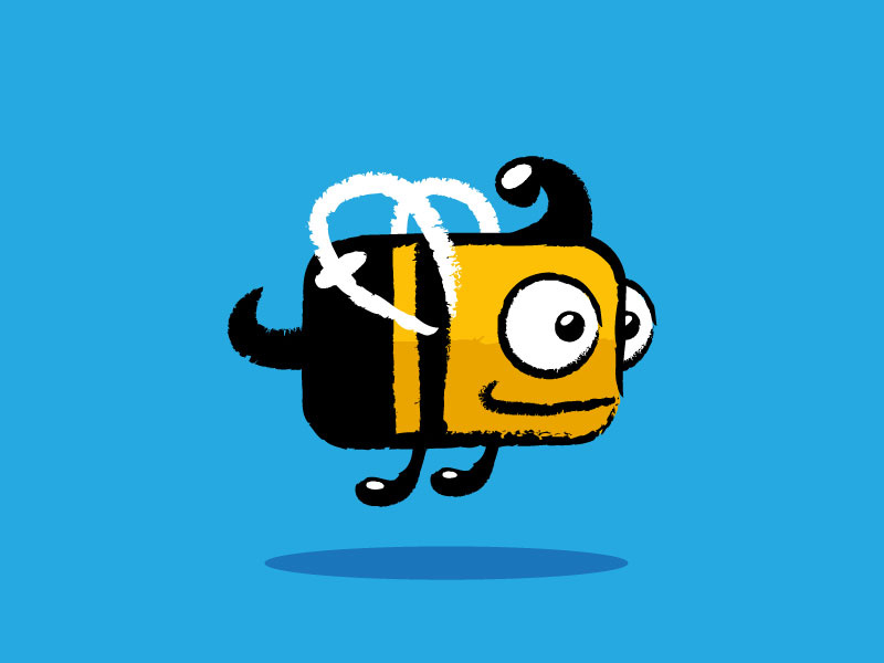 Crayon Flappy Bee Sprite Sheets by bevouliin on Dribbble