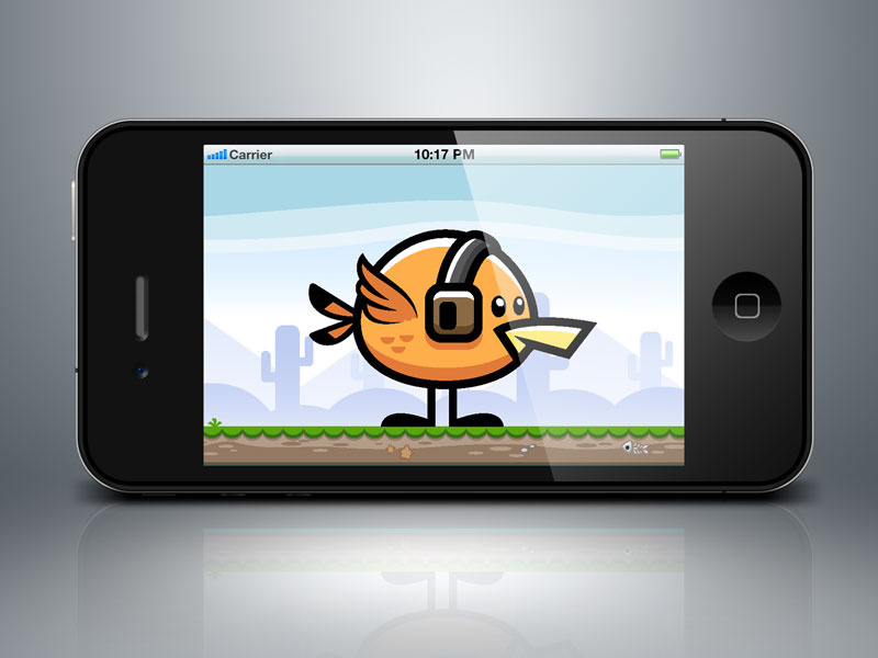 Orange Flappy Bird Game Character by bevouliin on Dribbble