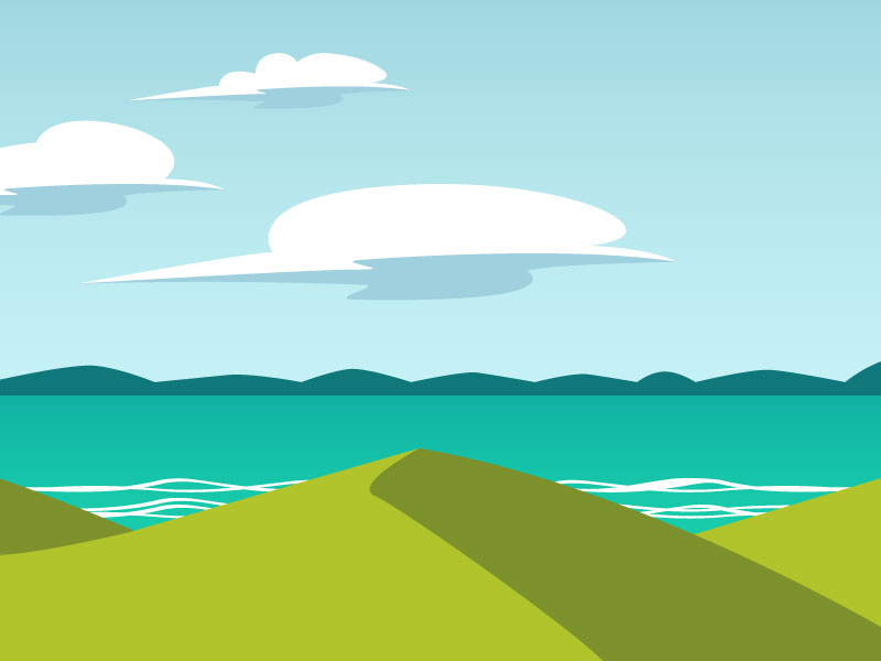 Green Beach Ocean Game Background by bevouliin on Dribbble