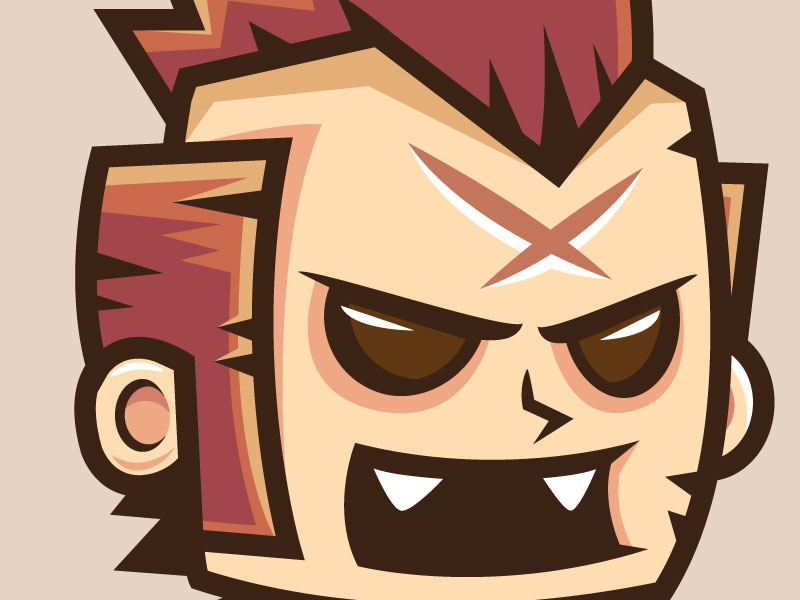 Punk Man Jumping And Running Game Character by bevouliin on Dribbble