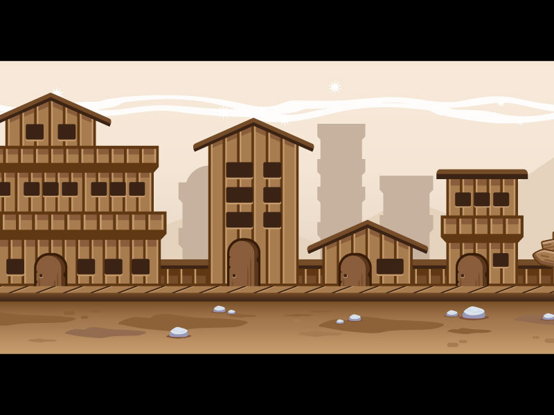 Wooden House Village Game Background by bevouliin on Dribbble