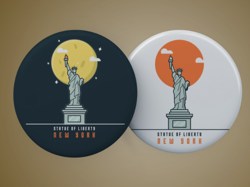 Badge pins by Abdul Rameez on Dribbble