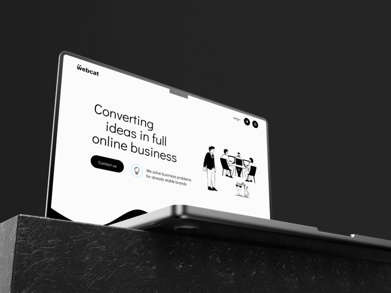 Webcat — website by Vi on Dribbble