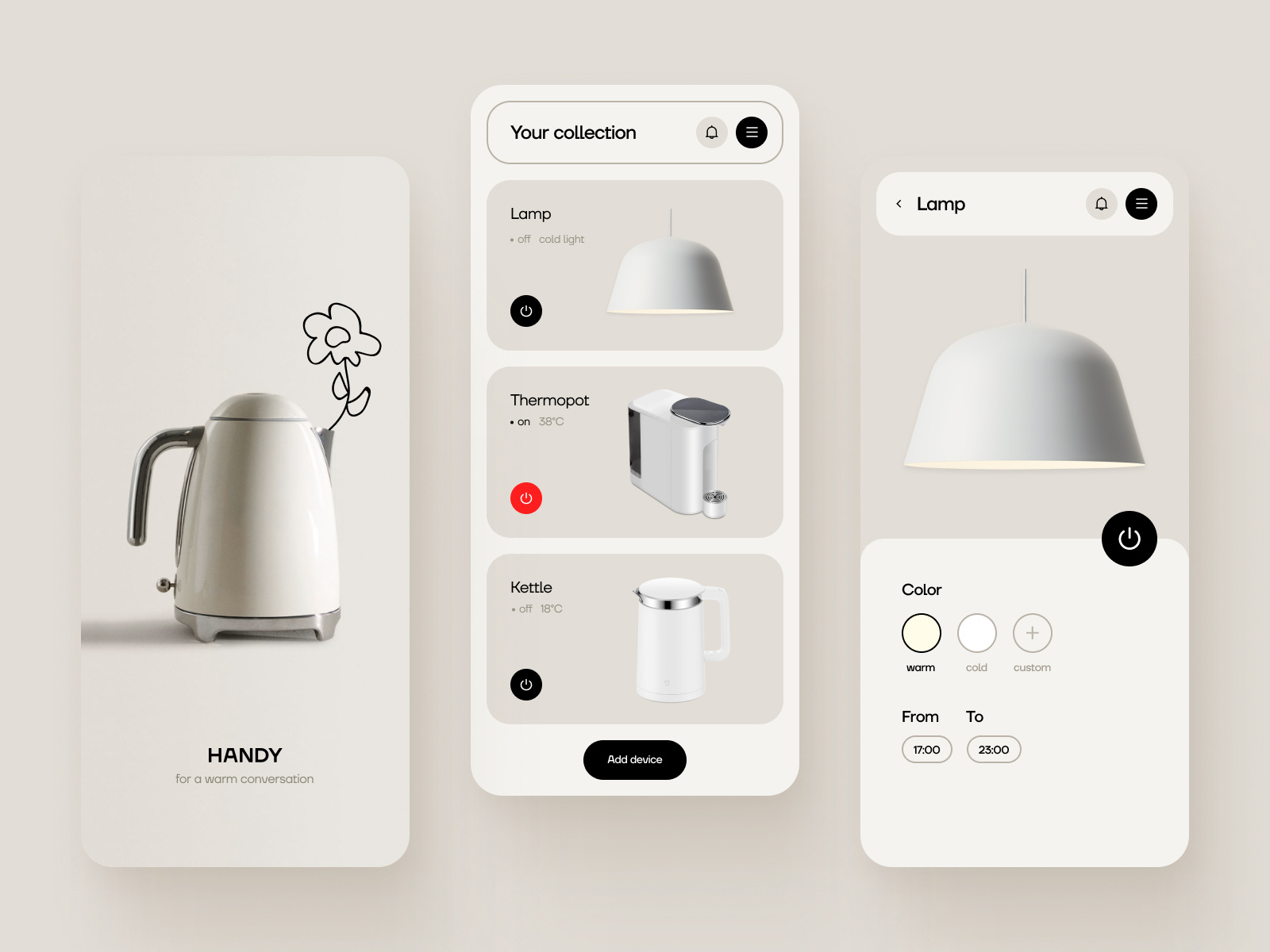 Handy — app concept by Vi on Dribbble