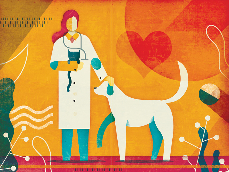 Vet at work - wip (per. style exploration '16) by Adam Quest on Dribbble