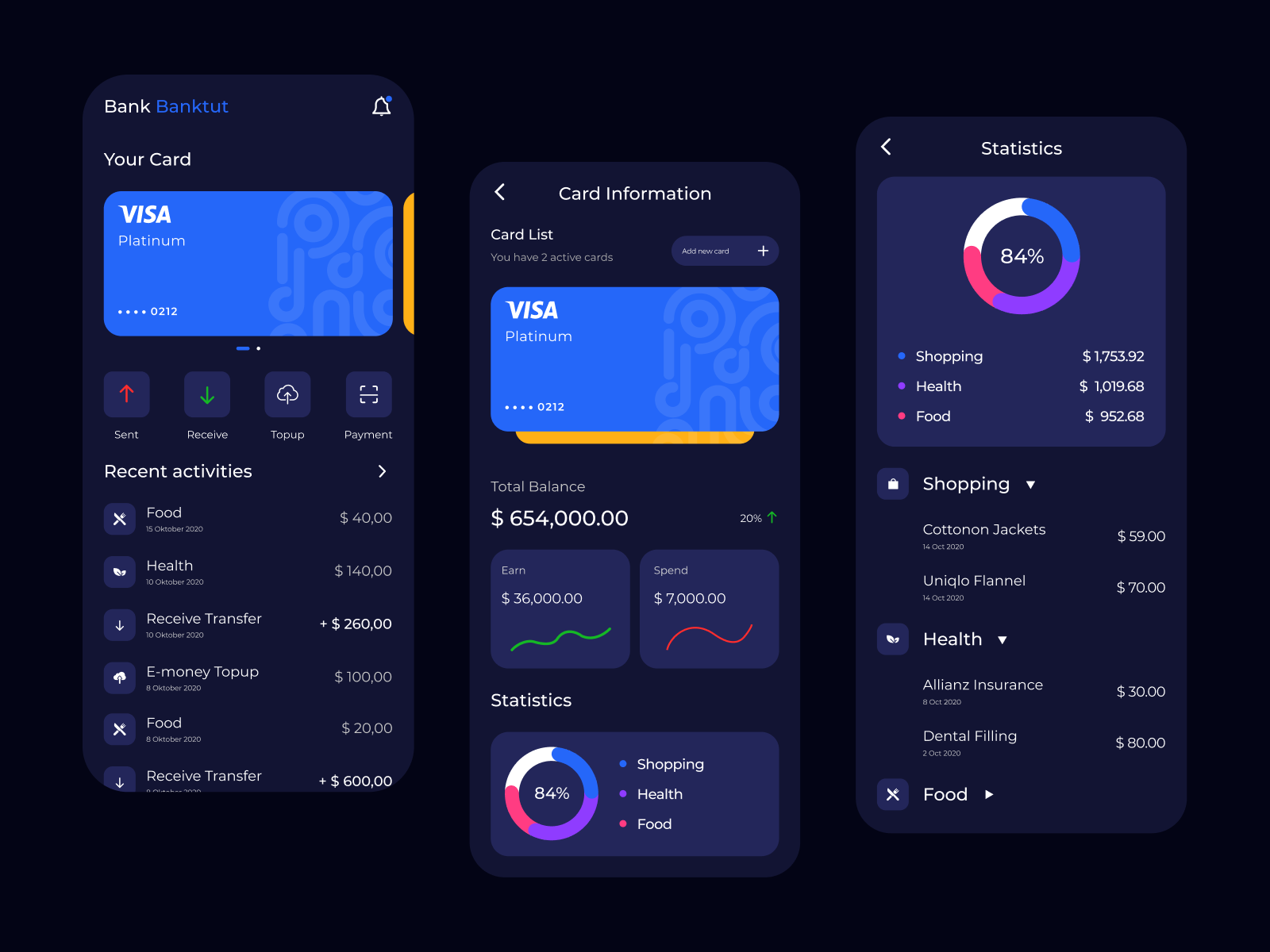 Mobile Banking App by Rendy Vickriansyah on Dribbble