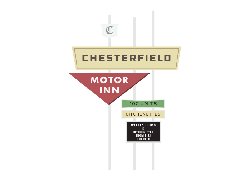 Chesterfield Motor Inn by Jimi Filipovski on Dribbble