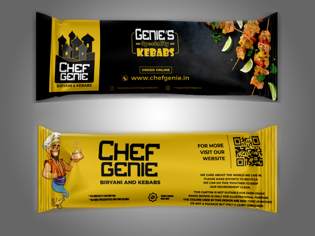 Chef Genie Kebab Box by Dan George Idiculla on Dribbble