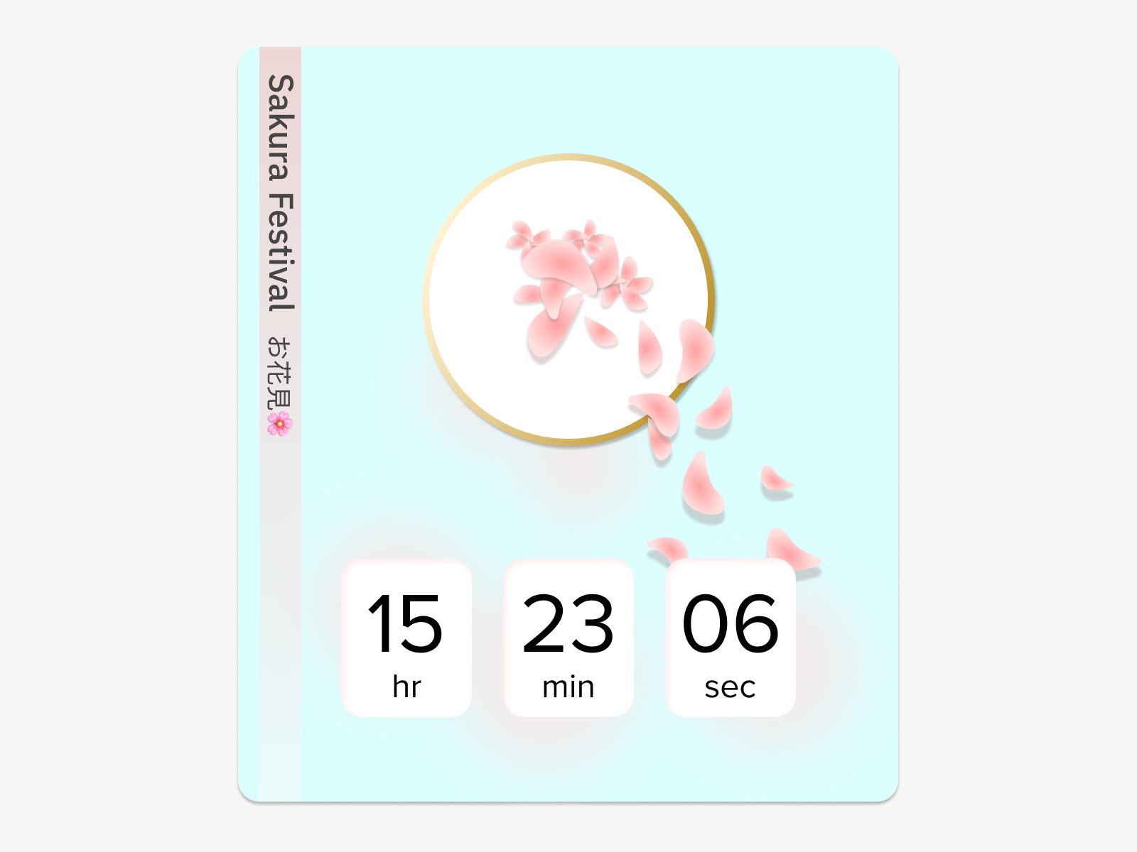 Daily UI 014 Countdown Timer by Milan Kim on Dribbble